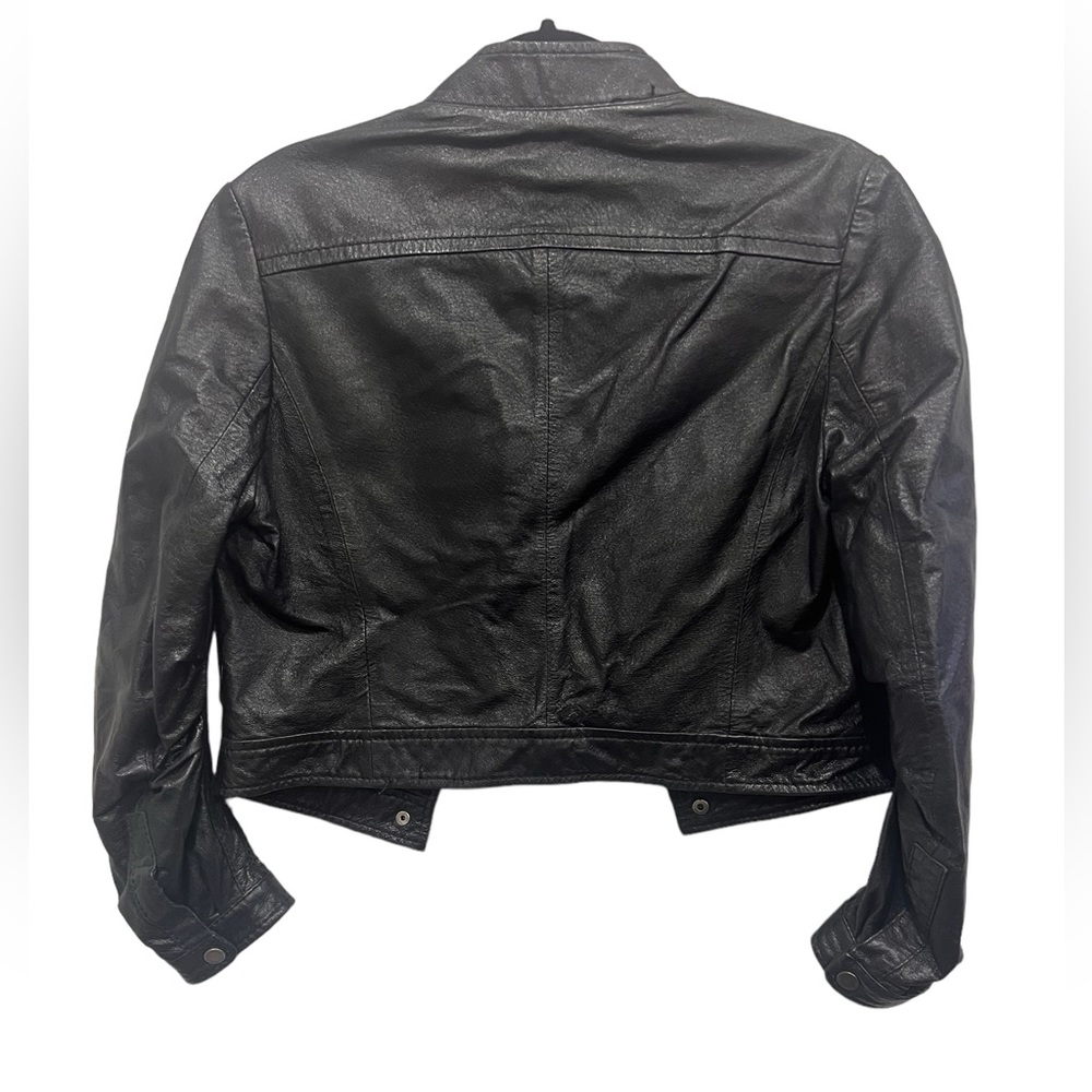 Bcbg 100% Black Leather Jacket - Gem